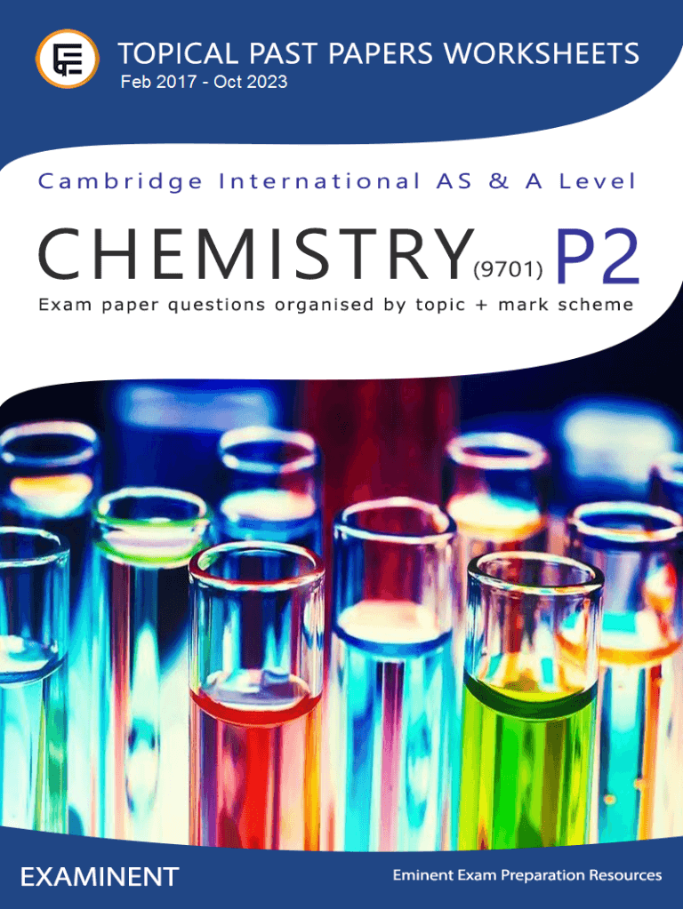 AS & A Level Chemistry Topical Past Papers (9701)