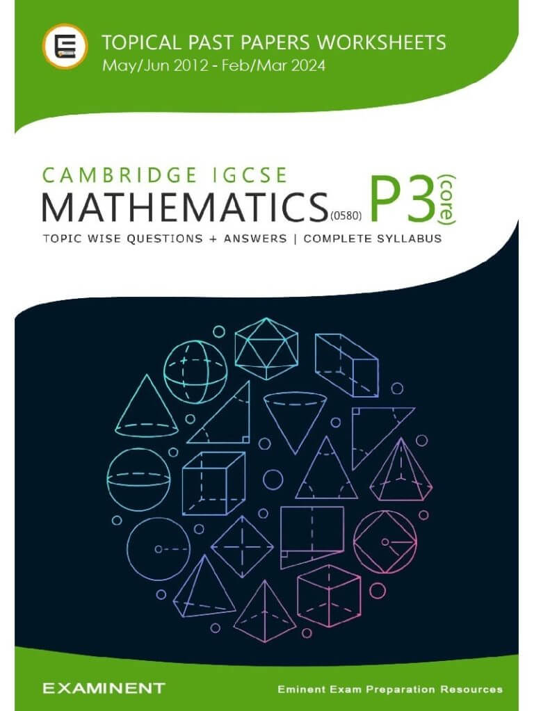 IGCSE Maths Past Papers By Topic | 0580 Topical Past Papers